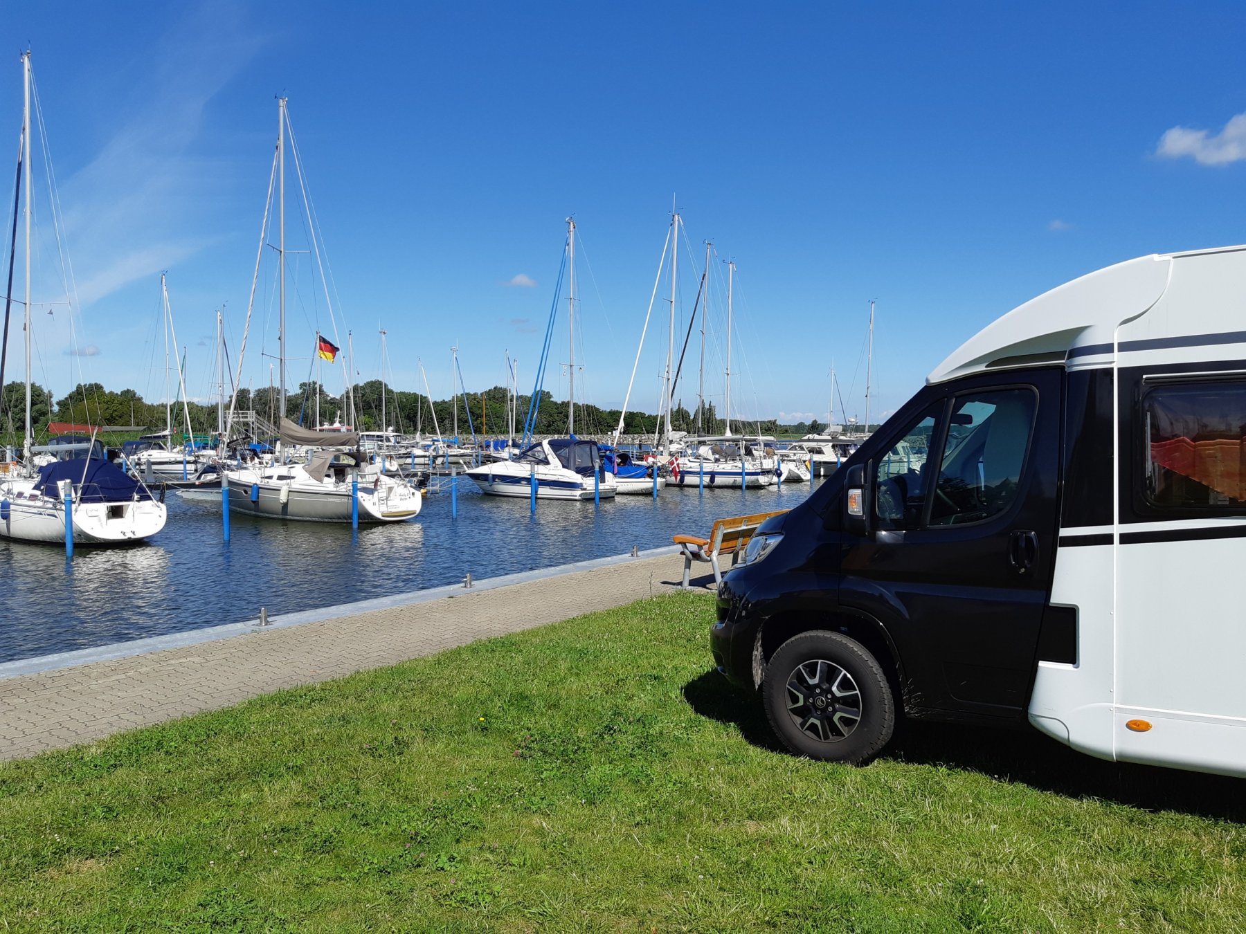 Camping-app.eu: Campervan Site Barther Yachtservice Barth Germany